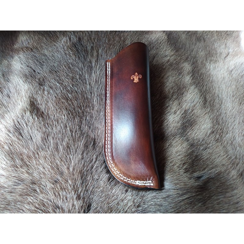 Knife Sheath 2 - Brown Leather (Wet Form) Knife Sheath With Scouting ...
